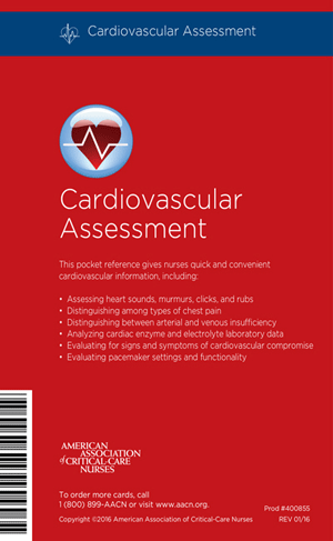 AACN Cardiovascular Assessment Pocket Reference Card - AACN